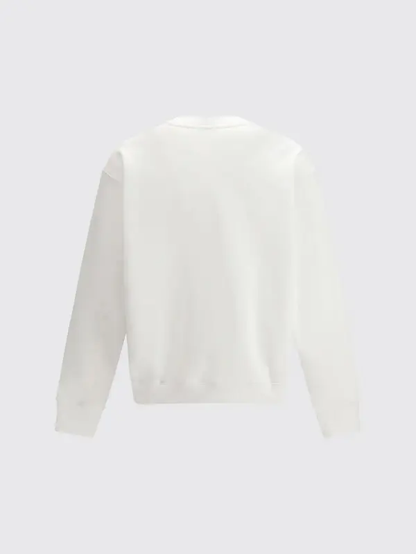 Moschino Cotton Crewneck Sweatshirt With Logo - White