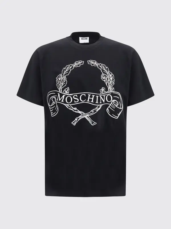 Moschino Printed Cotton T-shirt - Black