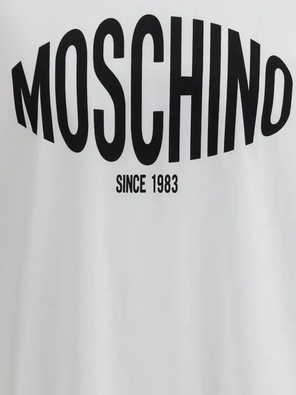 Moschino Cotton T-shirt With Logo - White