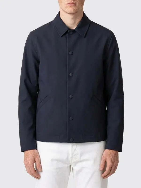 VALSTAR Wool Overshirt - Navy