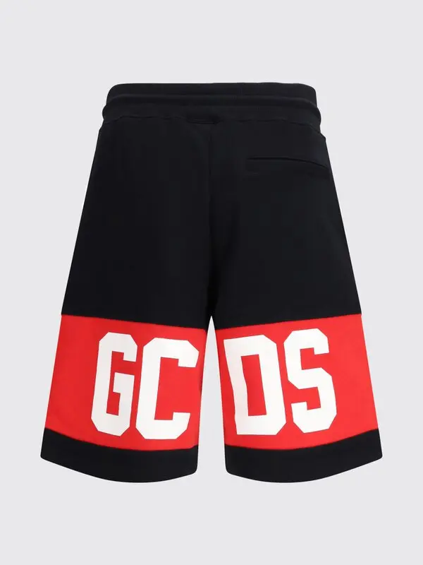 Gcds Stretch Cotton Jogging Shorts - Black
