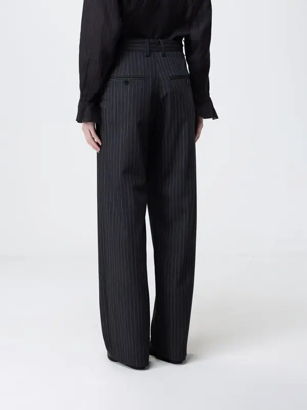 Isabel Marant Étoile High-rise Pinstriped Trousers - Grey