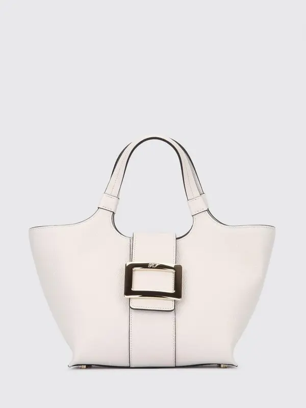 ROGER VIVIER Handbag With Buckle Detail - Ice