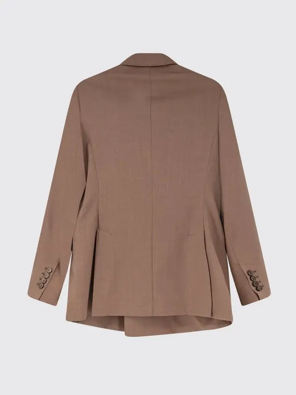 Max Mara Double Breasted Wool Blazer - Sand