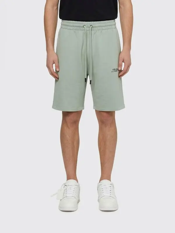 Off-White Cotton Jogging Shorts