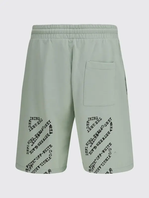Off-White Cotton Jogging Shorts