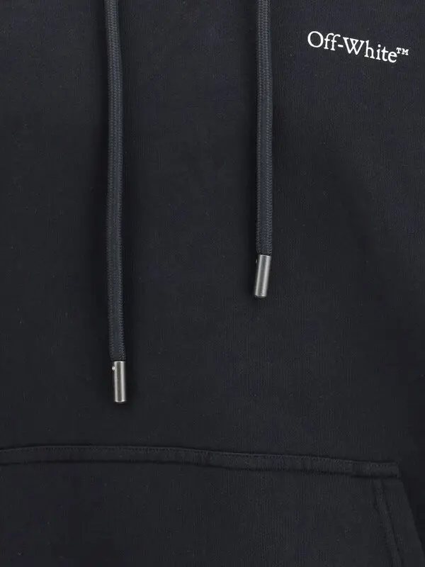 Off-White Embroidered Hoodie - Black