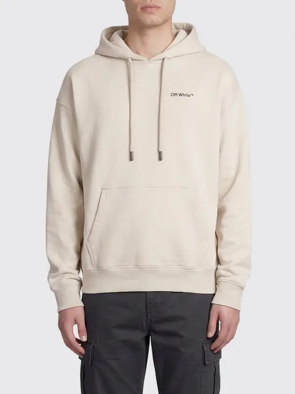 Off-White Embroidered Hoodie - Grey