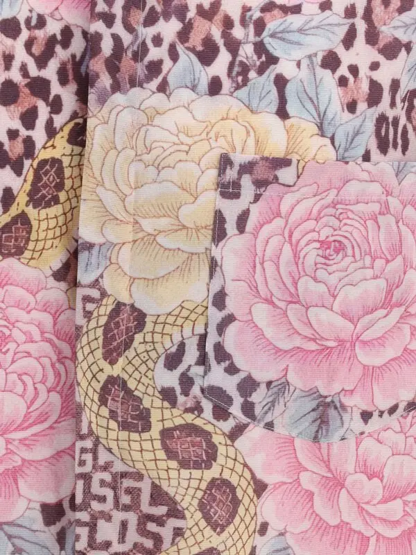 Gcds Shirt In Viscose With Print - Orchid