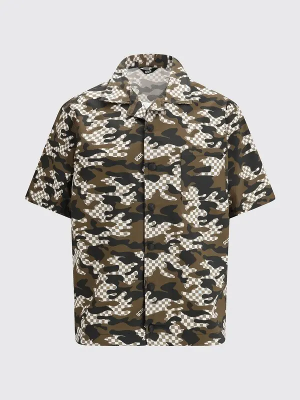 Gcds Casual Shirt In Cotton With Camouflage Print