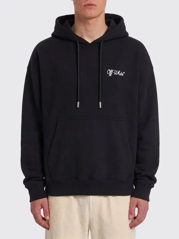 Off-White Cotton Sweatshirt With Logo