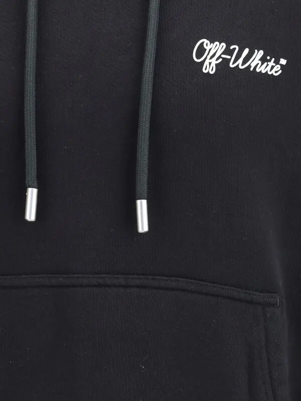 Off-White Cotton Sweatshirt With Logo