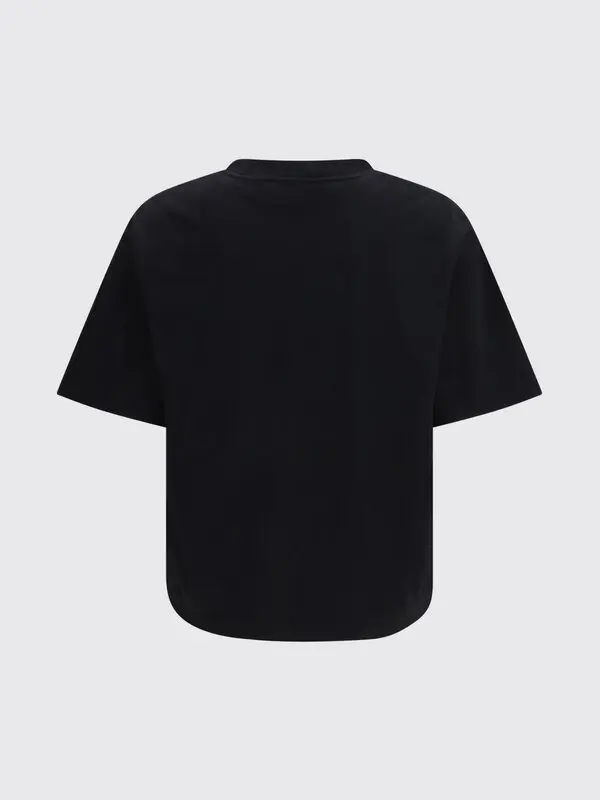 Off-White Cotton T-shirt With Logo - Black