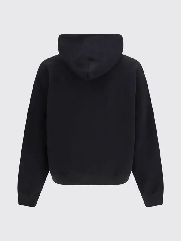Off-White Cotton Hoodie - Black