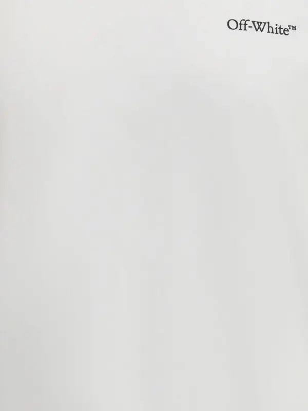 Off-White Cotton T-shirt With Arrow Logo