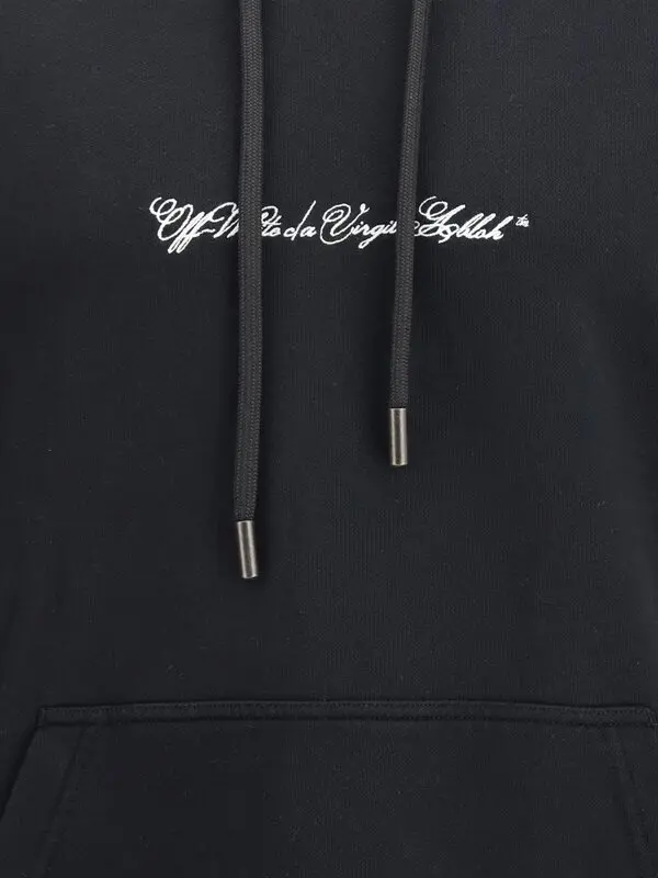 Off-White Embroidered Logo Hoodie