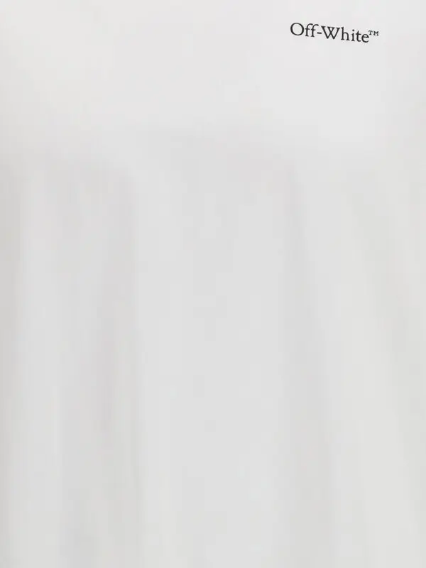 Off-White Cotton T-shirt With Arrow Logo