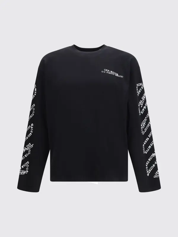 Off-White Cotton T-shirt With Arrow Logo