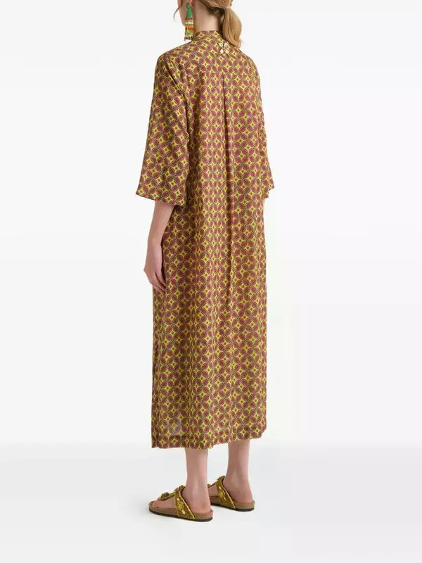 Malìparmi Floral Print Midi Dress