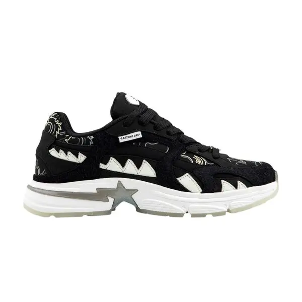 A BATHING APE 88rising X Shark Sta Sneakers - Black