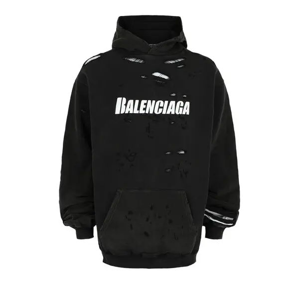 Balenciaga Destroyed Bilayer Hoodie