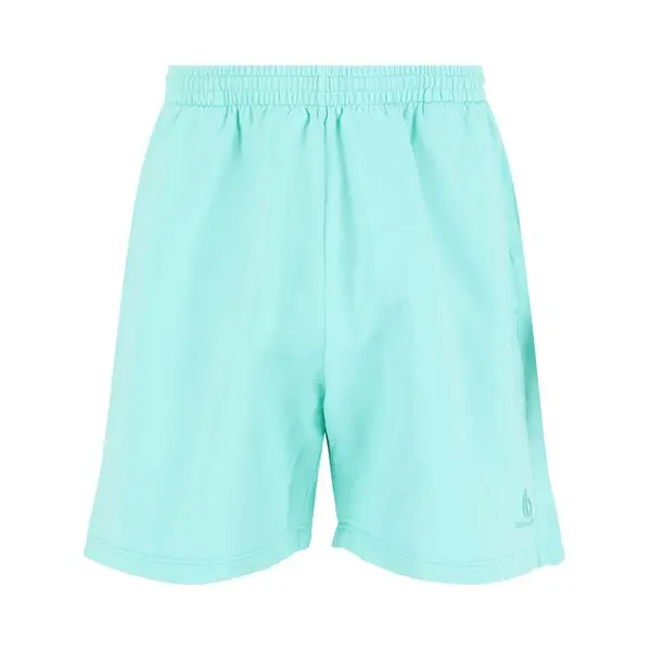 Balenciaga Embroidered Sweat Shorts - Green