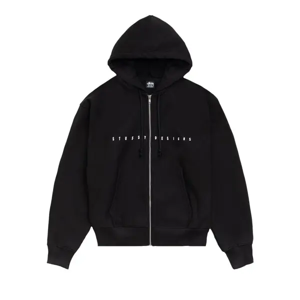 StÜssy Box Zip Hoodie - Black