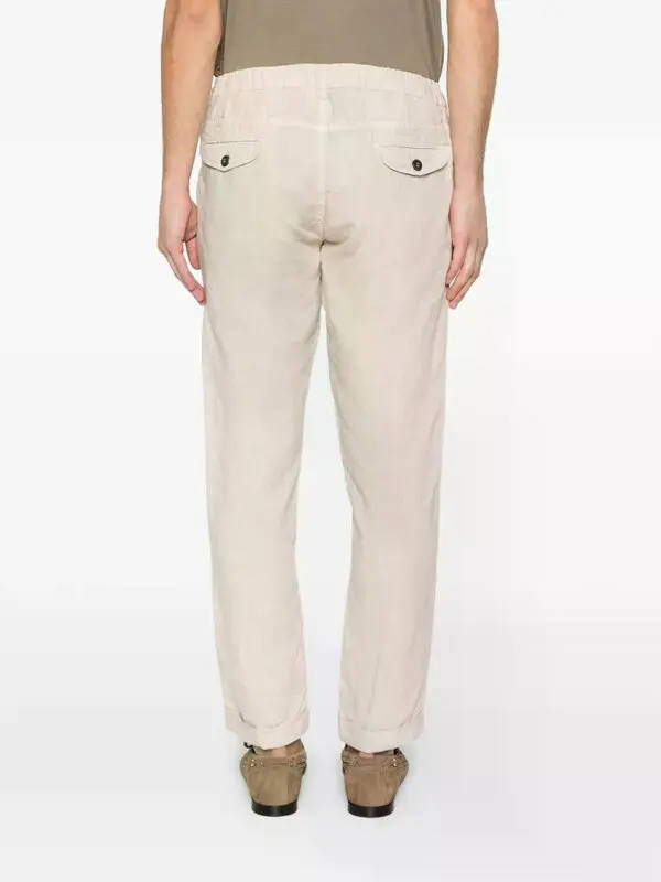 Eleventy Drawstring-fastening Trousers - Neutrals