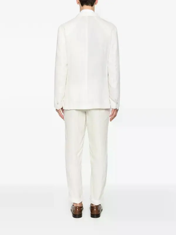 Eleventy Pinstripe-pattern Suit - Neutrals