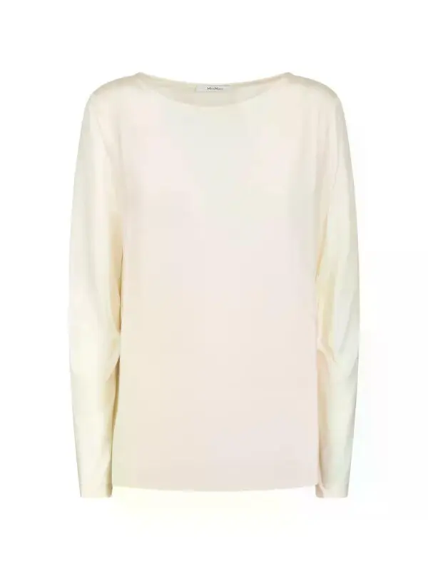 Max Mara Boat-neck Silk Top