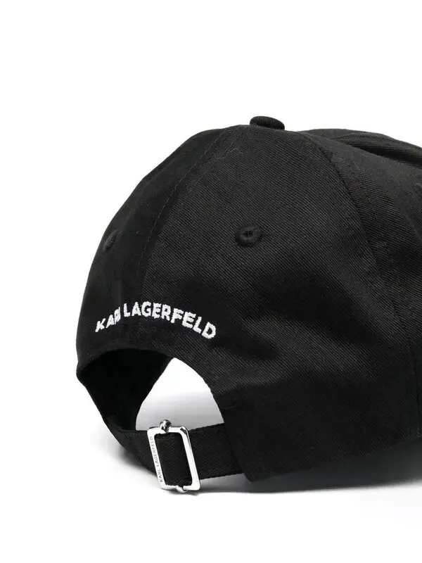 Karl Lagerfeld Ikon Baseball Cap - Black