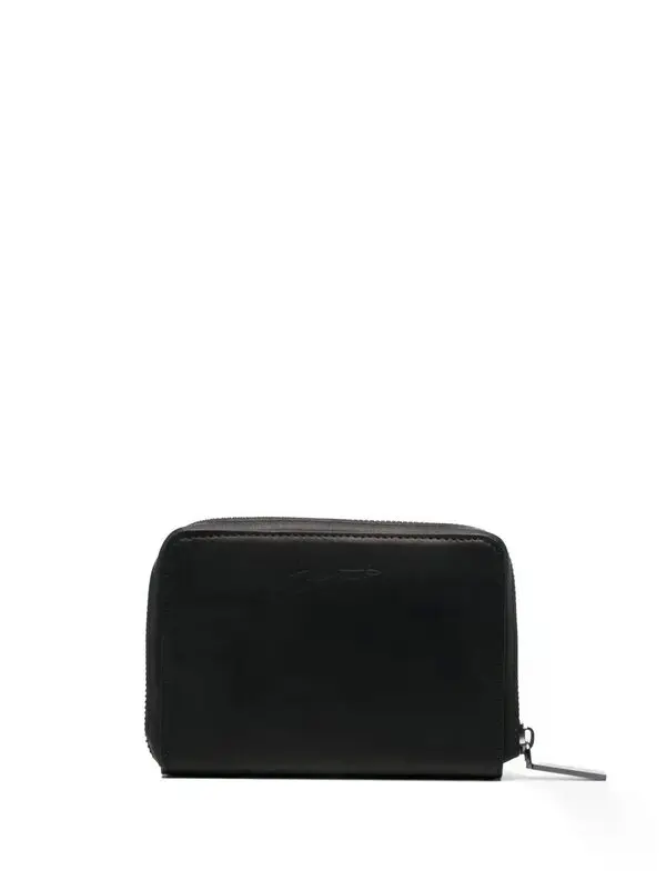 Yohji Yamamoto Twist-lock Detail Wallet - Black