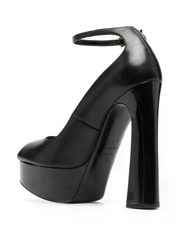 TOM FORD Padlock Charm Platform Pumps
