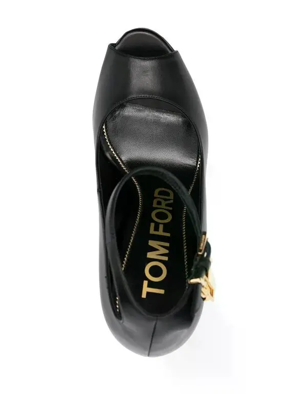 TOM FORD Padlock Charm Platform Pumps
