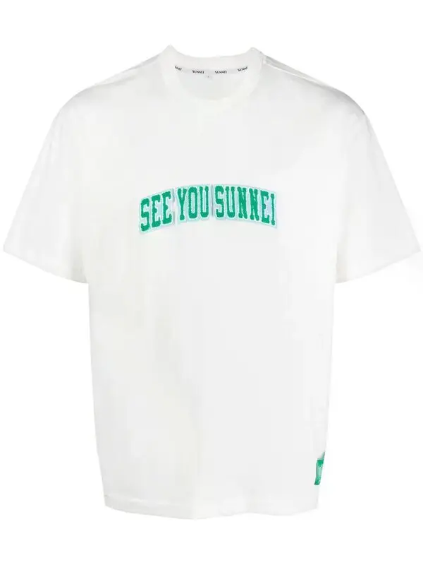 Sunnei Logo-patch Short-sleeved T-shirt