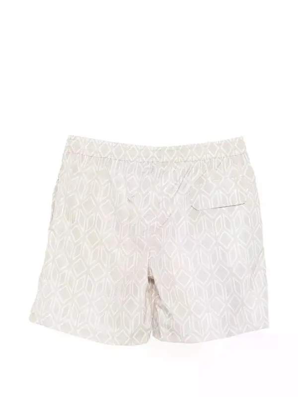 Eleventy Geometric-patterned Swim Shorts