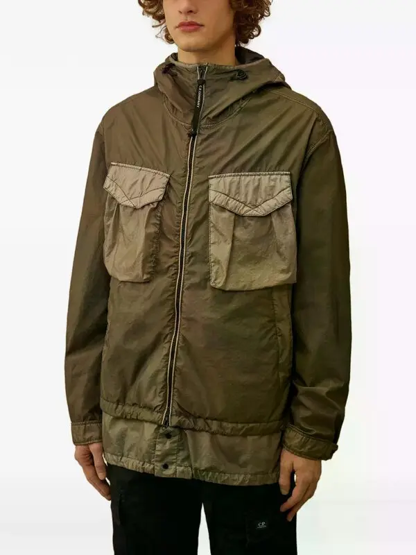 C.P. COMPANY Hooded Goggle Jacket - Green