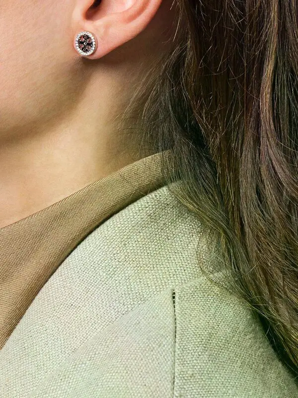 Tory Burch Pave Stud Earrings