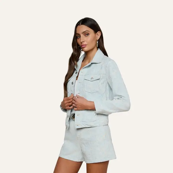 L'Agence Maven Jacket - Cloud Damask