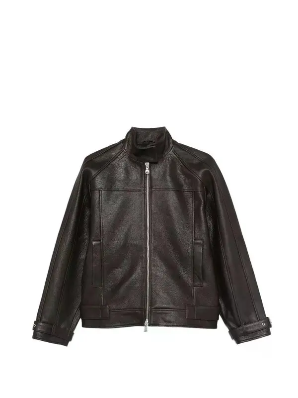WON HUNDRED Linea Leather Jacket