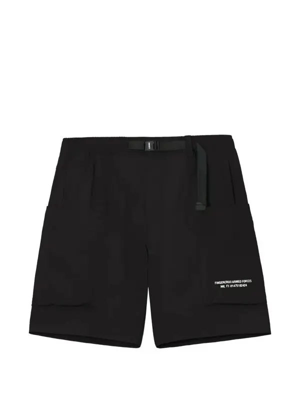 FINGERCROXX Buckle-detail Cargo Shorts