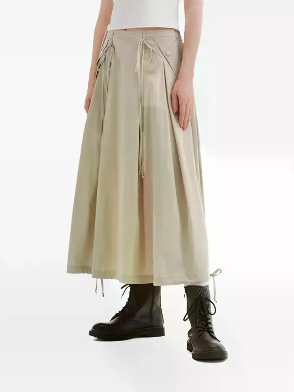 MUSIUM DIV. Pleated Midi Skirt - Neutrals