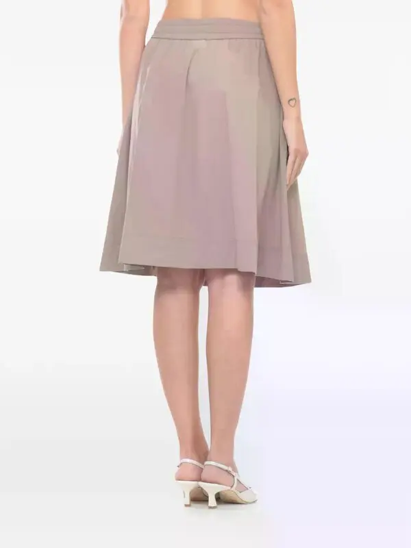 Herno Midi Skirt With Drawstring - Neutrals