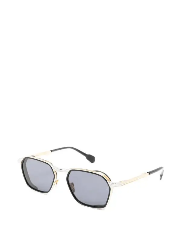 JACQUES MARIE MAGE Geometric Frame Sunglasses