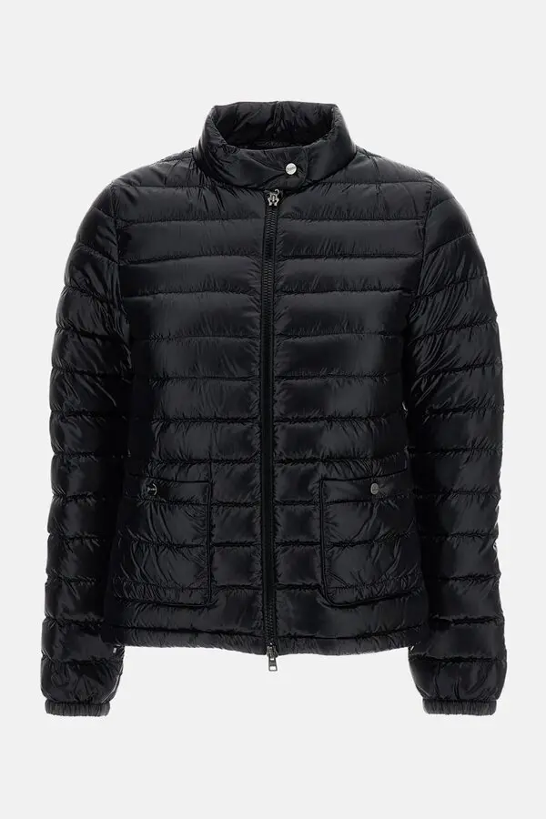 Herno Short Puffer Jacket With Pockets - Black
