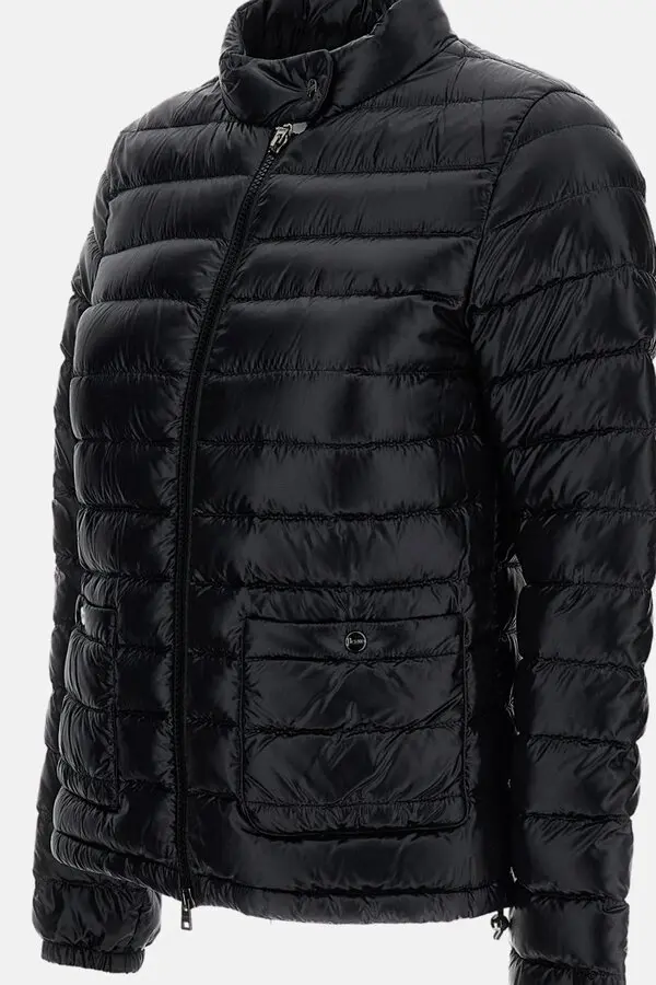 Herno Short Puffer Jacket With Pockets - Black