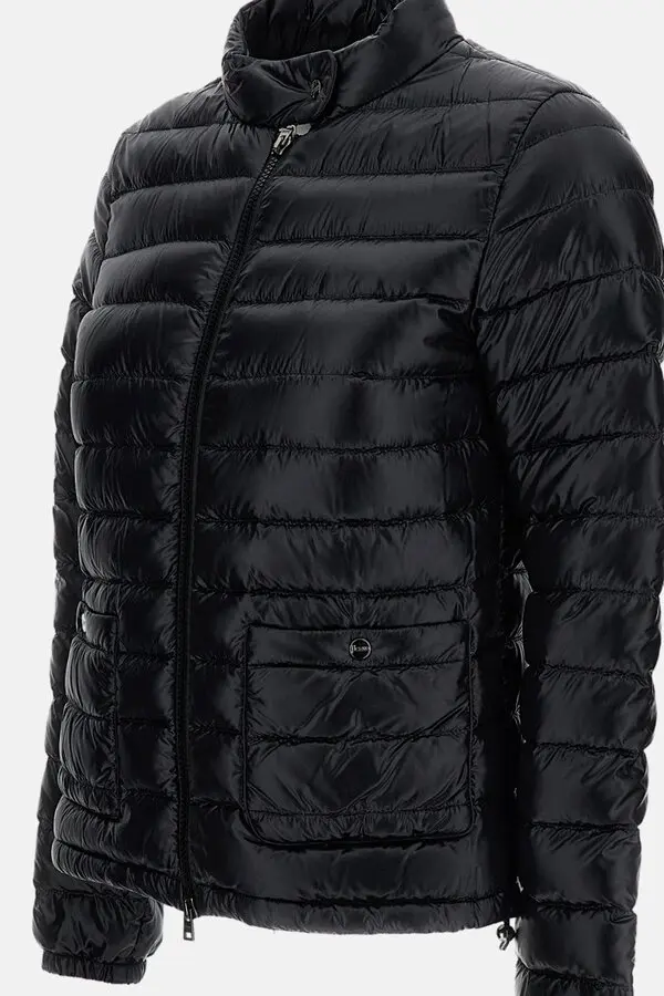 Herno Short Puffer Jacket With Pockets - Black