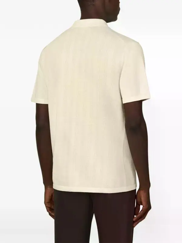 Boggi Milano Knitted Shirt In 100% Organic Cotton
