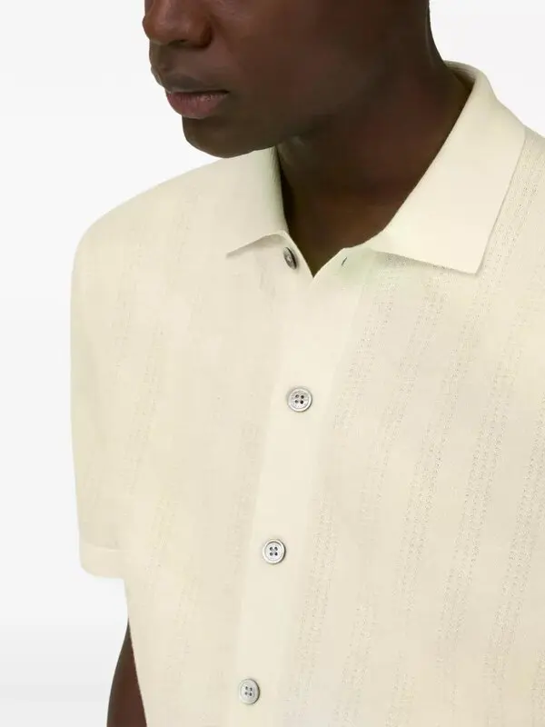Boggi Milano Knitted Shirt In 100% Organic Cotton