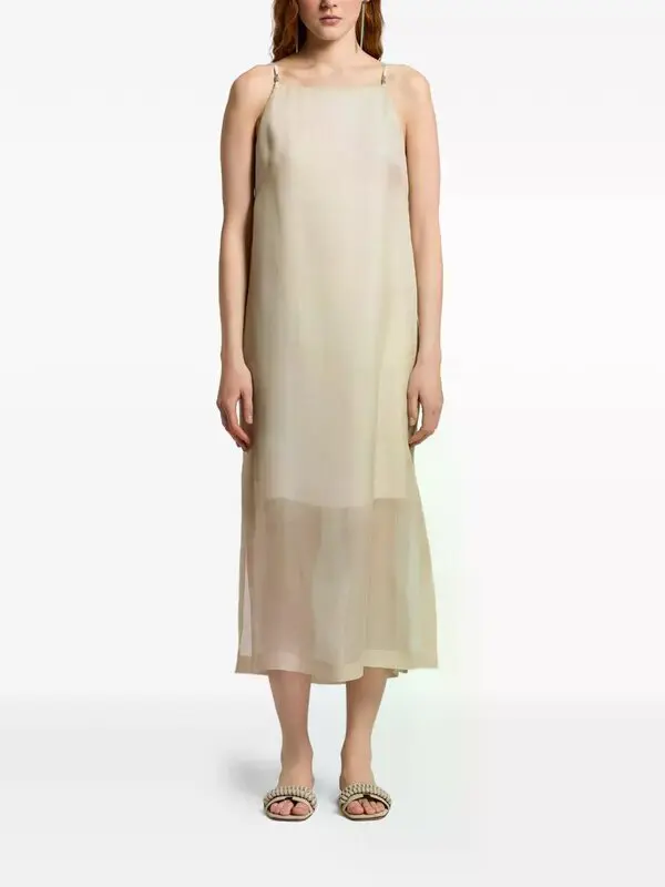 Peserico Thin-strap Midi Dress - Neutrals